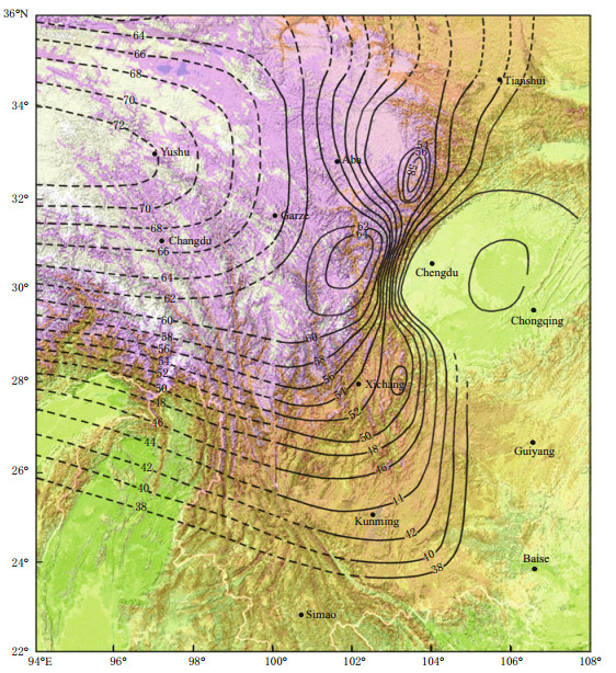 Crustal flow beneath the eastern margin of the Tibetan plateau
