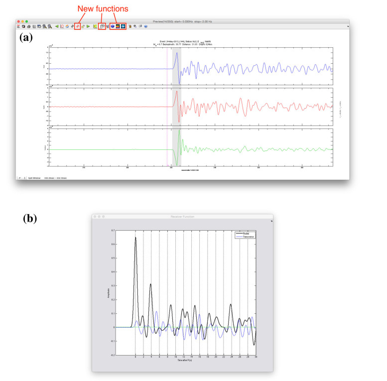 SplitRFLab: A MATLAB GUI toolbox for receiver function analysis based ...