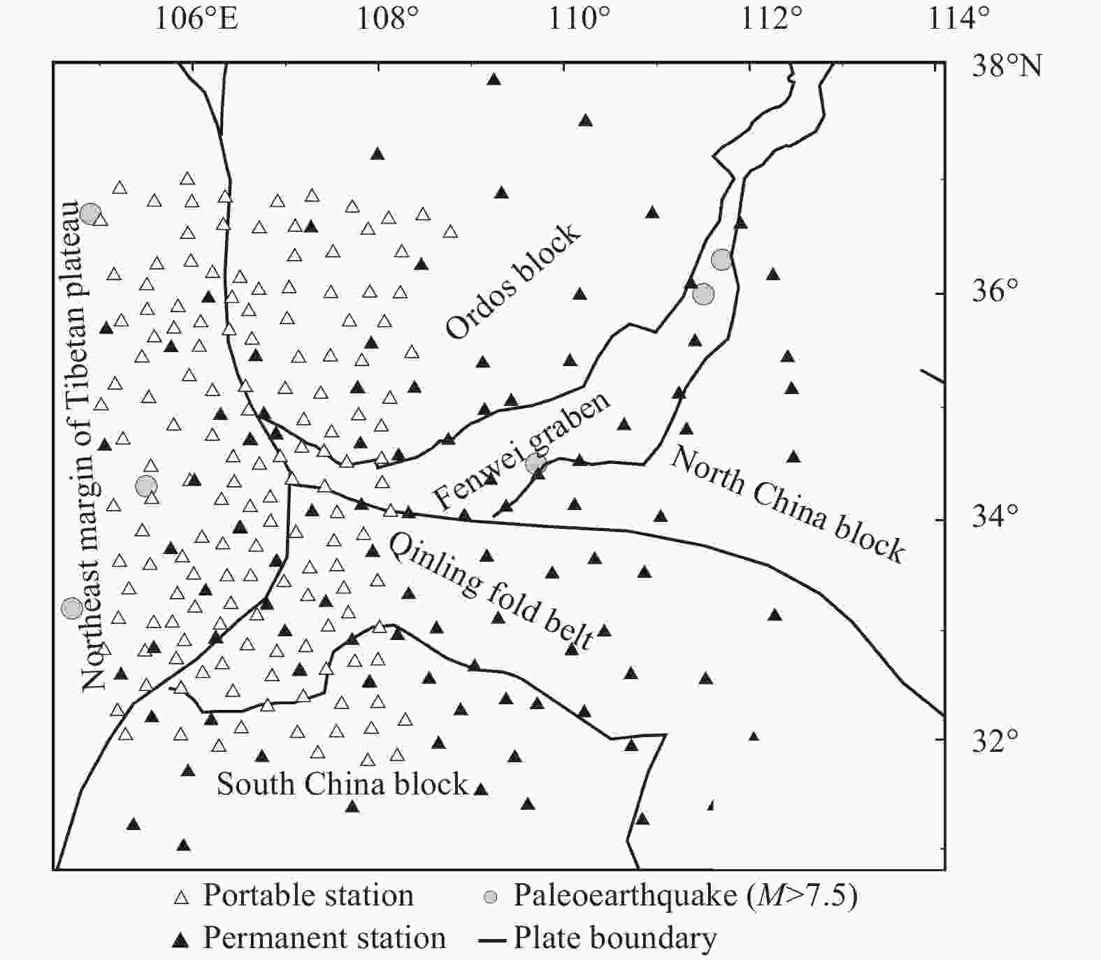 Phase velocity maps of Rayleigh waves in the Ordos block and adjacent ...