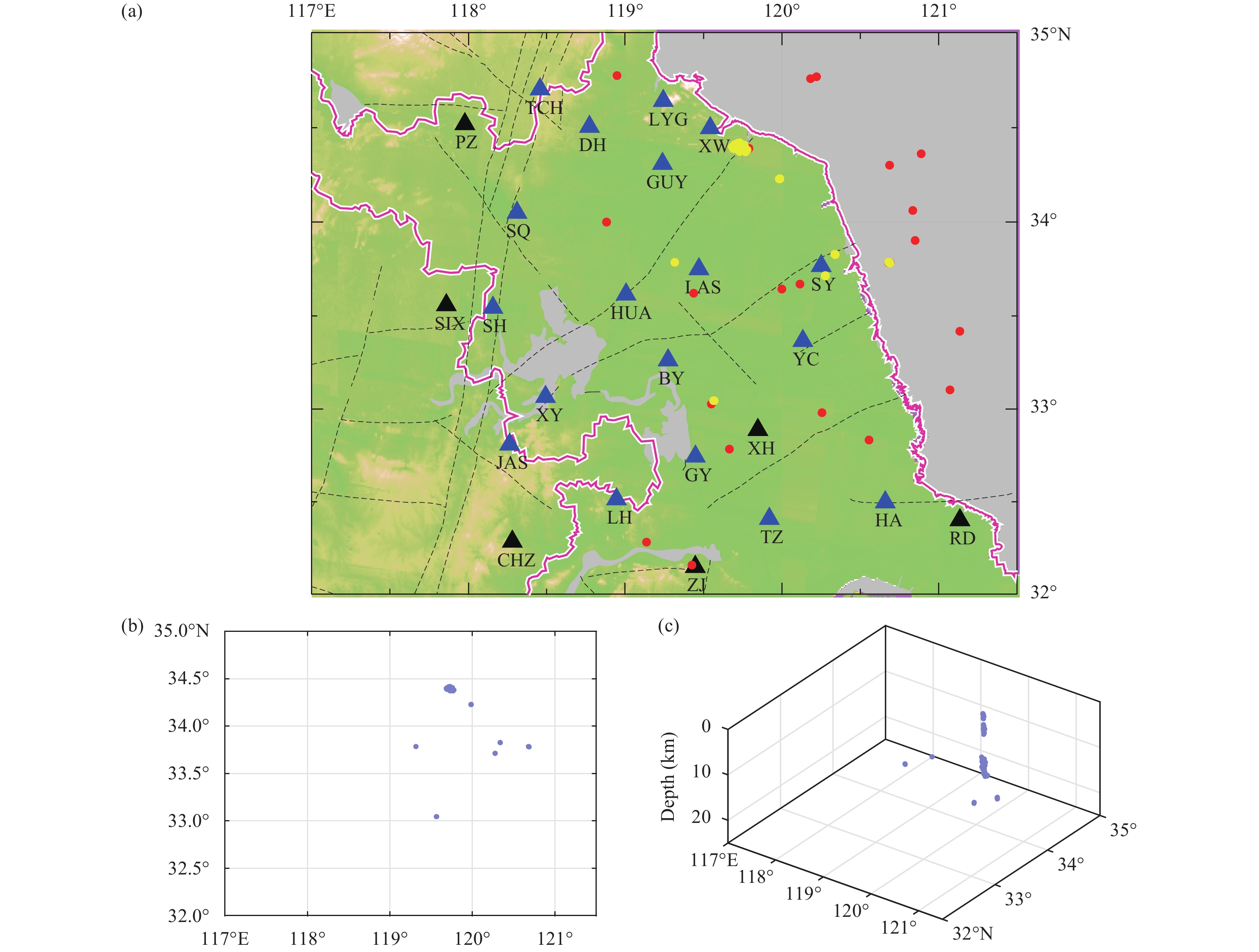 Earthquake detection in the Jiangsu region, China using graphics ...