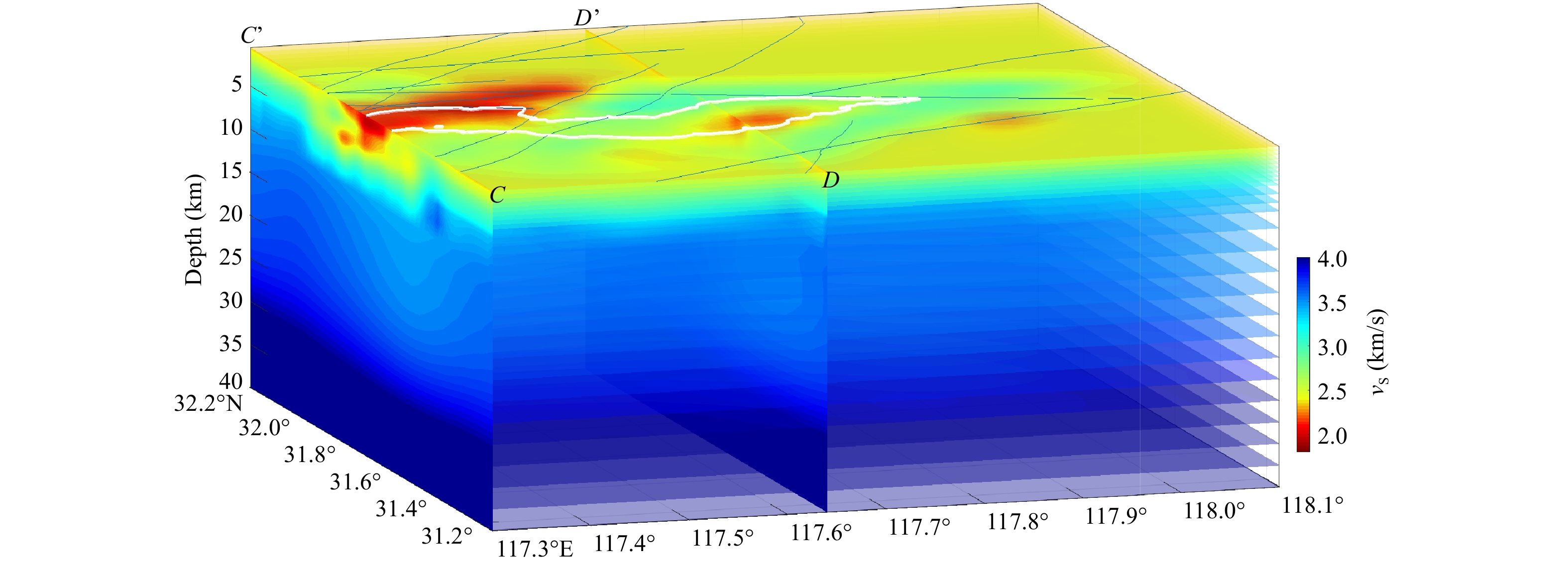 A multi-scale 3-D crust velocity model in the Hefei-Chao Lake area ...